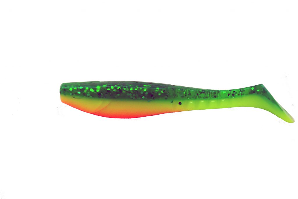 Jigg-bar Fladen Minnow Shad 8cm Gul / Grön / Orange - Cabom